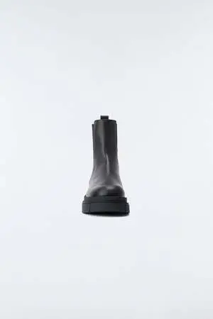 Mackage Ankle-high Leather Chelsea Boots - Coffee