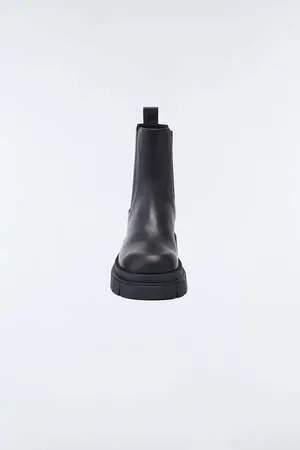Mackage Storm-u Leather Chelsea Boots - Coffee