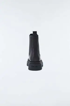 Mackage Storm-u Leather Chelsea Boots - Coffee
