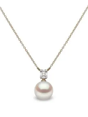 Yoko London 18kt Yellow Pearl And Diamond Necklace - Gold