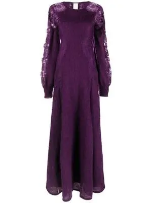 Alberta Ferretti Long-sleeve Knitted Dress