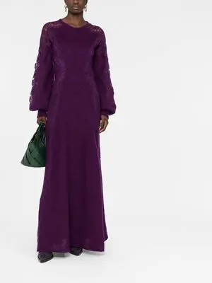 Alberta Ferretti Long-sleeve Knitted Dress