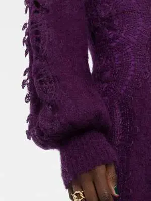 Alberta Ferretti Long-sleeve Knitted Dress