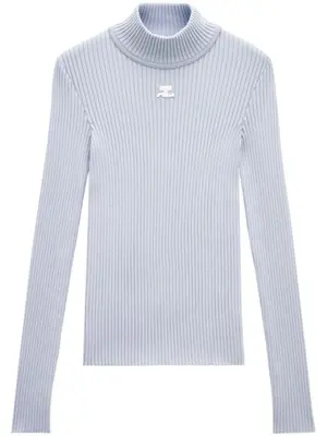 COURREGES Roll-neck Jumper - Purple