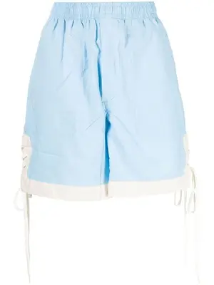 BODE Side-tie Bermuda Shorts - Blue