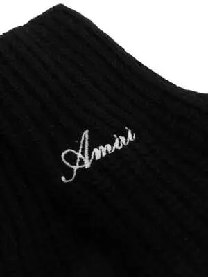 Amiri Logo-embroidered Fingerless Gloves