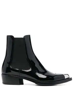 Alexander McQueen Patent Ankle Boots