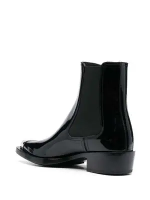 Alexander McQueen Patent Ankle Boots