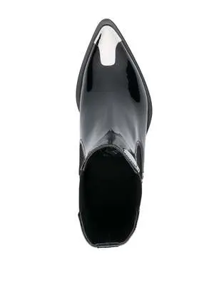 Alexander McQueen Patent Ankle Boots