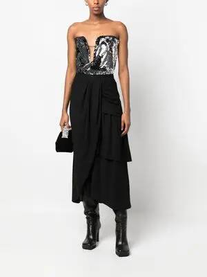 Isabel Marant Sequin-embellished Plunge Top