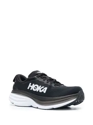 HOKA® Bondi Lace-up Sneakers - Black