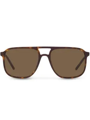 Dolce & Gabbana Oversized Sunglasses - Brown