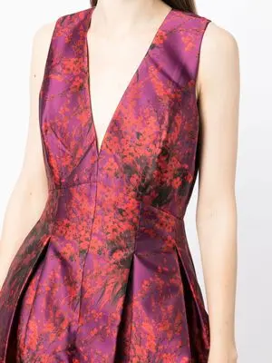 Sachin & Babi Brooke Floral-print Evening Dress - Purple