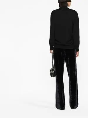 JIL SANDER Ribbed-knit Wool Jumper - Black