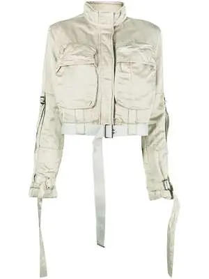 DIESEL® Buckle-strap Detail Cropped Jacket