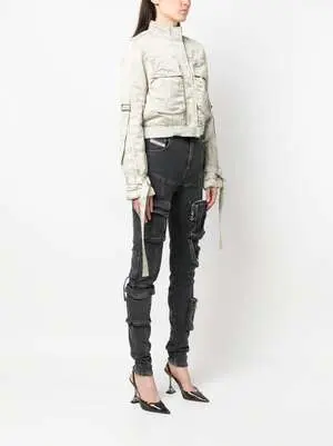 DIESEL® Buckle-strap Detail Cropped Jacket