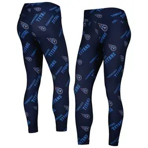 CONCEPTS SPORT Tennessee Titans Breakthrough Allover Print Lounge Leggings - Navy