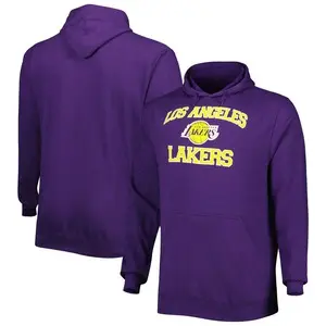 Profile Los Angeles Lakers Big & Tall Heart & Soul Pullover Hoodie - Purple