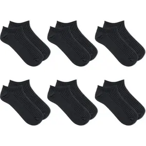 K BELL SOCKS 6-pack No-show Sock Liners - Black