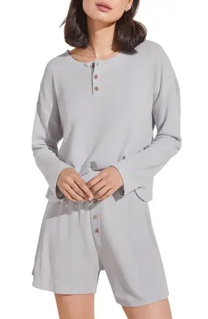 Eberjey Cozy Waffle Short Pajamas
