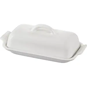 LE CREUSET Heritage Butter Dish - White