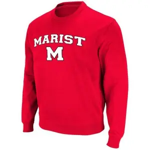 COLOSSEUM Marist Foxes Arch Over Logo Pullover Sweatshirt