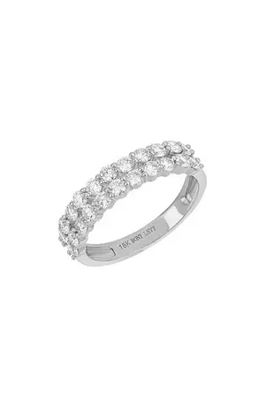 Bony Levy Audrey Two-row Diamond Ring - 18k White Gold