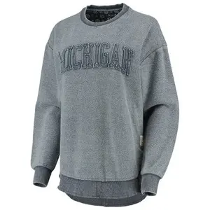 PRESSBOX Michigan Wolverines Ponchoville Pullover Sweatshirt