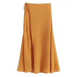 Cuyana Wrap Maxi Cover Up - Mango