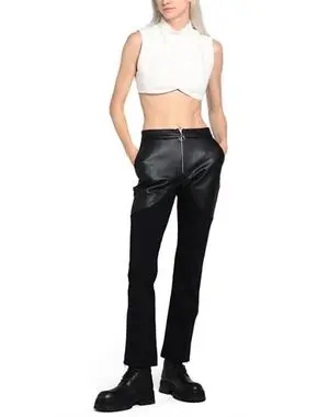 Wolford Straight Leg Pants With Coated Fabric Detail