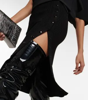 PETAR PETROV Finn Ribbed-knit Pencil Skirt