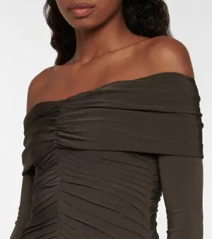Khaite Panza Off-shoulder Bodysuit
