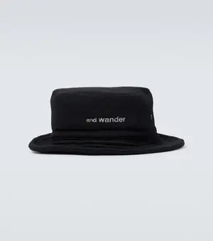AND WANDER Wool-blend Bucket Hat - Black