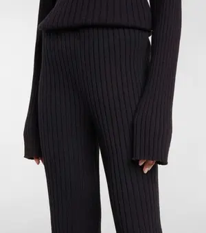 THE ROW Bija Cashmere Flared Pants