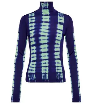 Proenza Schouler Tie-dye Turtleneck Top