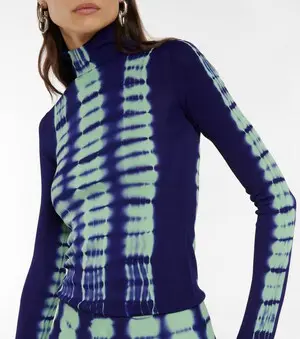Proenza Schouler Tie-dye Turtleneck Top