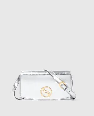 Stella McCartney S-wave Metallic Wallet-on-chain