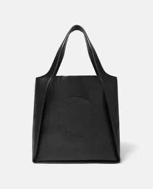 Stella McCartney Stella Logo Square Tote - Black