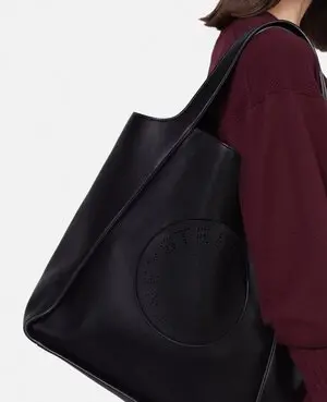 Stella McCartney Stella Logo Square Tote - Black