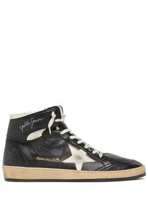 GOLDEN GOOSE Sky Star Nappa Leather Sneakers Black,white