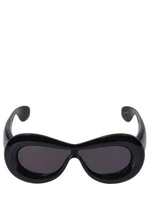 Loewe Inflated Round Mask Sunglasses - Black,smoke