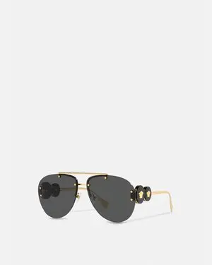 Versace Double Medusa Aviator Sunglasses