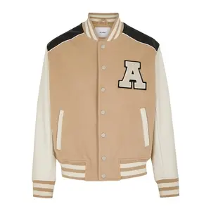 Axel Arigato Ivy Panelled Wool-blend Varsity Jacket