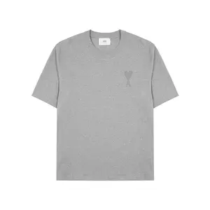 AMI Paris Logo-embroidered Cotton T-shirt