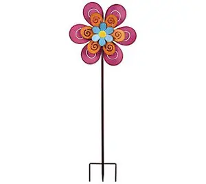SUNSET VISTA DESIGNS Sunset Vista Hot Pink Flower Spinner - One-color