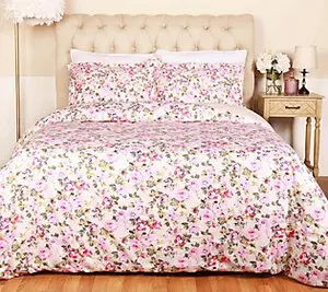 SUPERIOR Cotton Floral Wildflower Duvet Cover, Ing/cal King - One-color