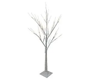 NORTHLIGHT 4' White Birch Tree Outdoor Decor Hite Lights