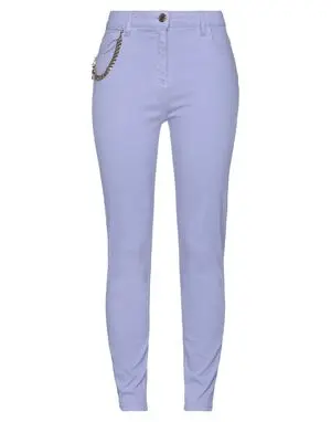 Elisabetta Franchi Skinny Jeans With Detachable Application - Light Purple