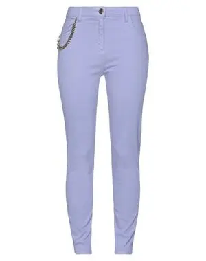 Elisabetta Franchi Skinny Jeans With Detachable Application - Light Purple