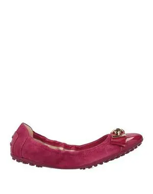 TOD'S Leather Ballet Flats - Purple